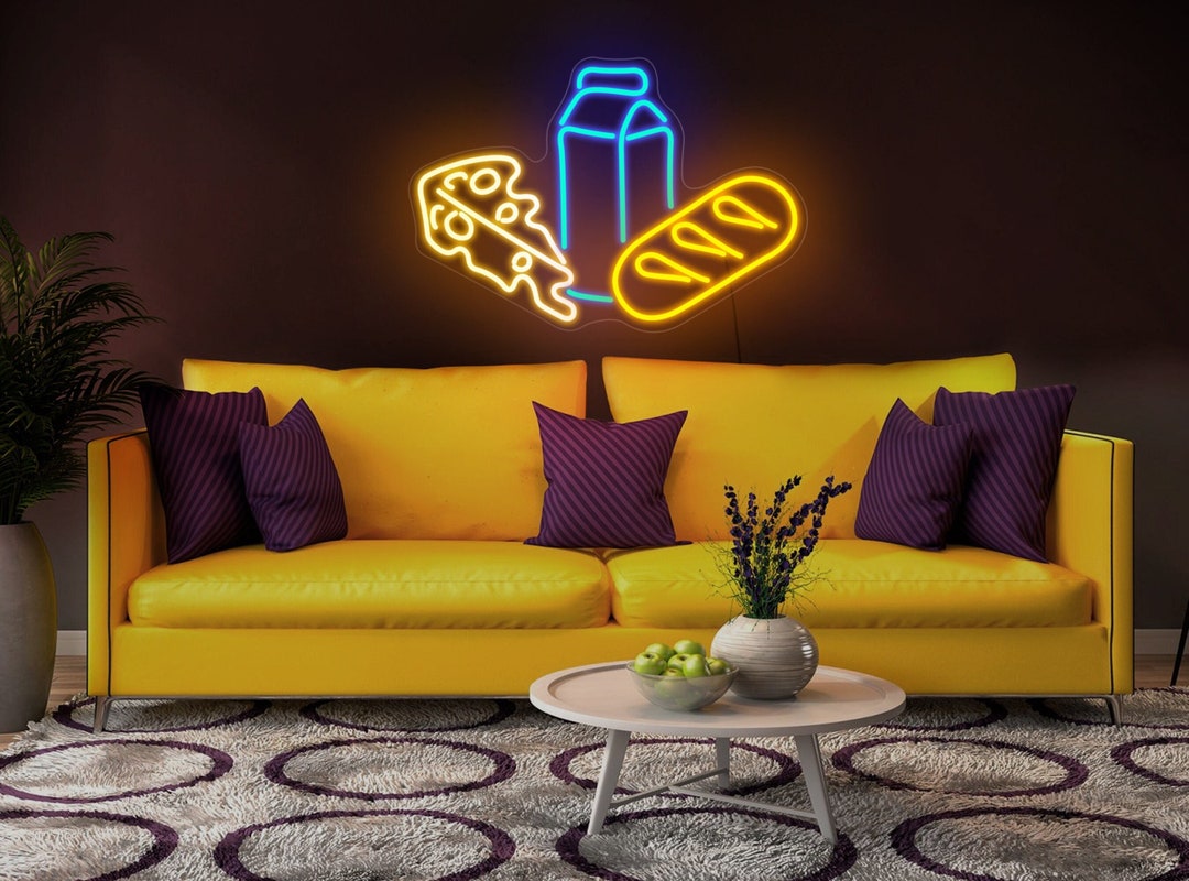 Food Neon Sign, Food Led Sign, Grocery Neon Sign, Neon Sign Business ...