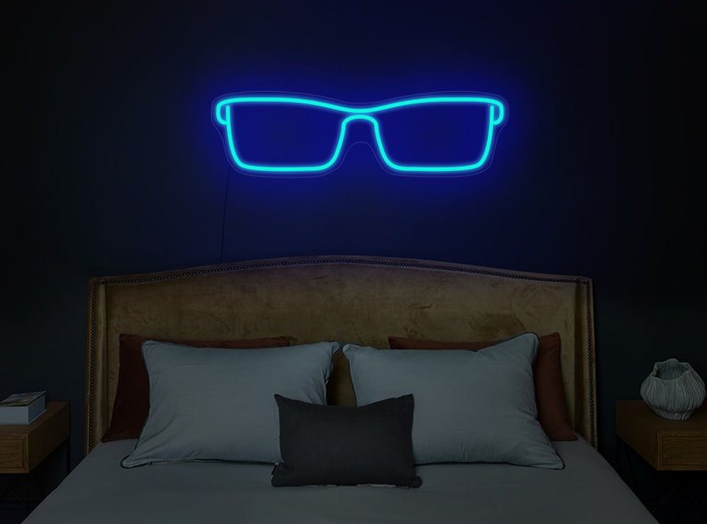 Eyeglasses Neon Sign Eyeglasses Led Signeyeglasses Light - Etsy