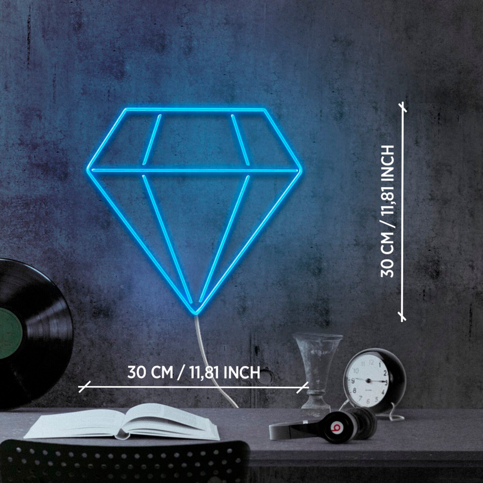 Diamond neon signNeon sign diamondNeon light diamondNeon | Etsy