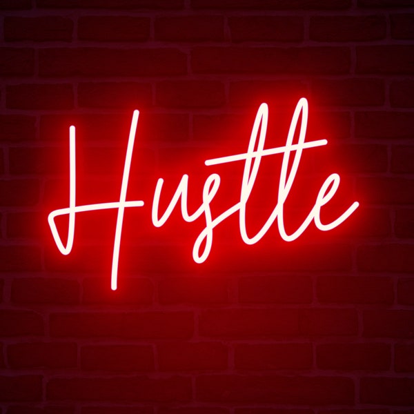 Hustle Neon Sign - Etsy