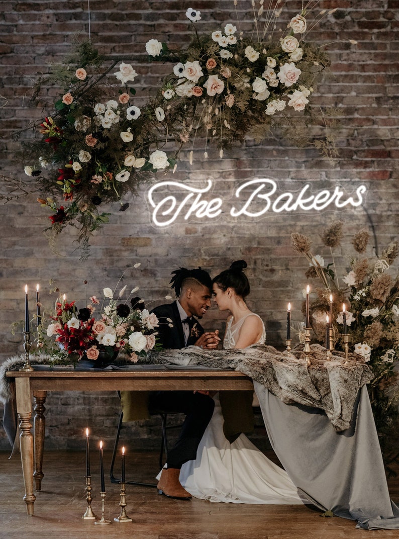 Wedding Neon Sign Backdrop Custom Wedding Led Sign Custom - Etsy