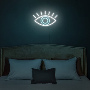 Evil Eye Neon Sign,evil Eye Neon Light,evil Eye Led Sign,evil Eye Wall ...