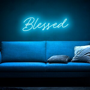 Blessed Neon Sign, Blessed Led Sign, Blessed Sign, Aesthetic Neon Sign ...
