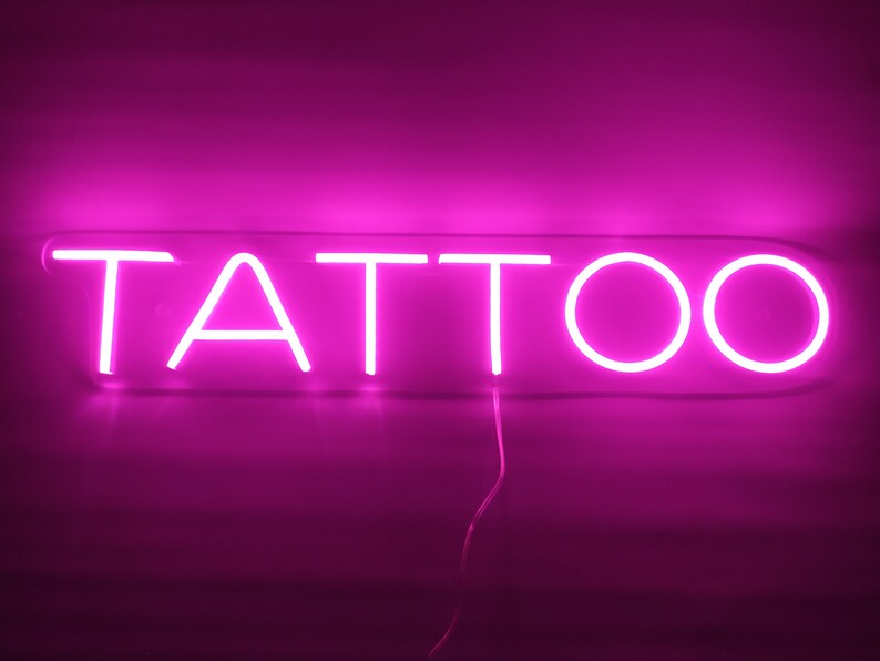Tattoo Neon Sign Tattoo Neon Light Tattoo Led Sign Tattoo - Etsy