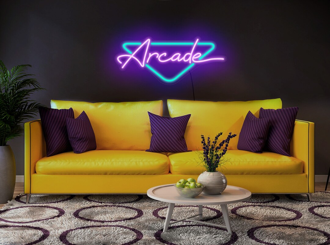 Arcade Neon Sign, Arcade Neon Light, Arcade Led Sign, Arcade Light up ...