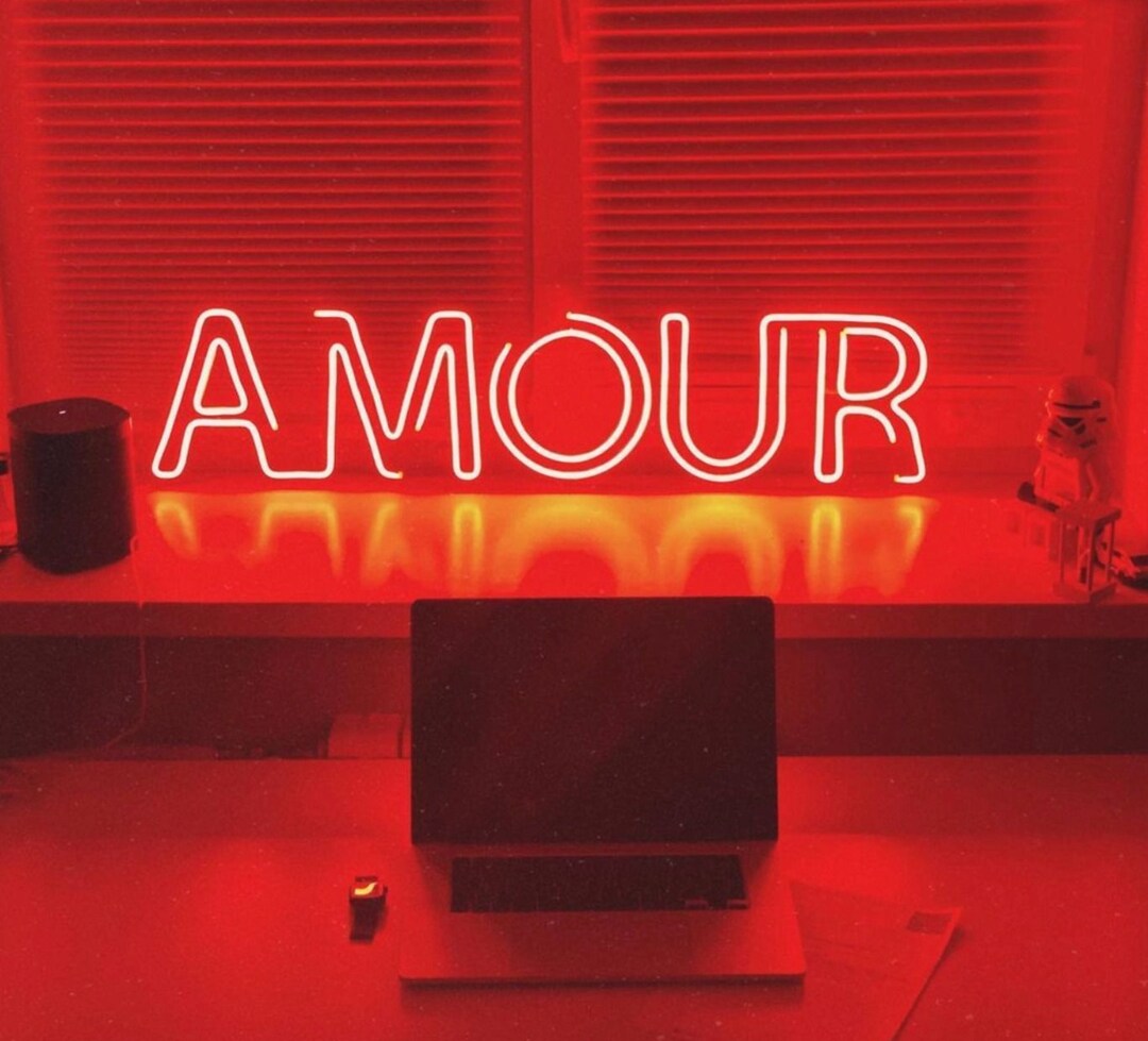 Amour Neon Sign Amour Neon Light Above Bed Sign Love Neon - Etsy