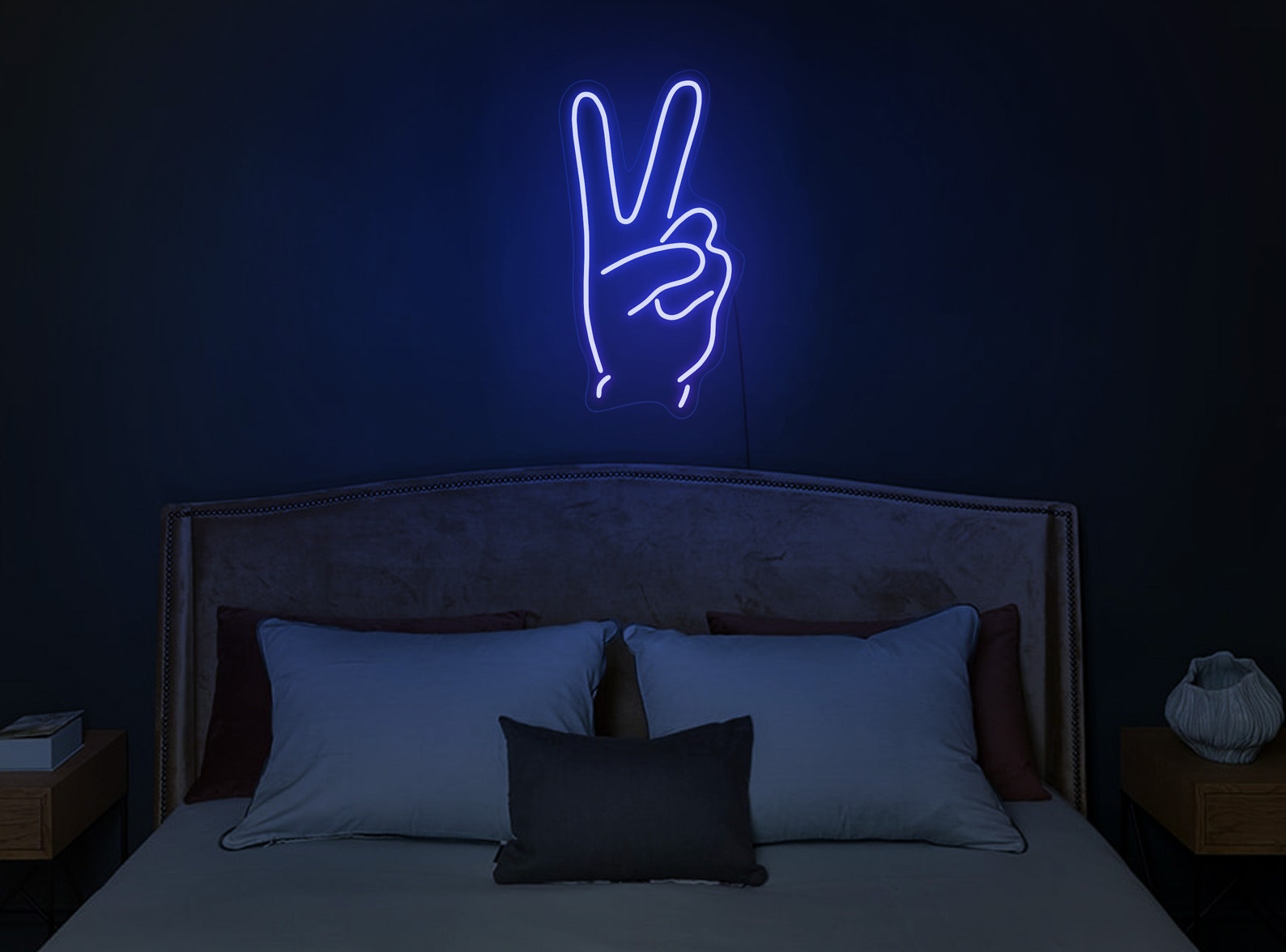 Peace Neon Signhand Neon Signled Neon Sign Handneon Light - Etsy