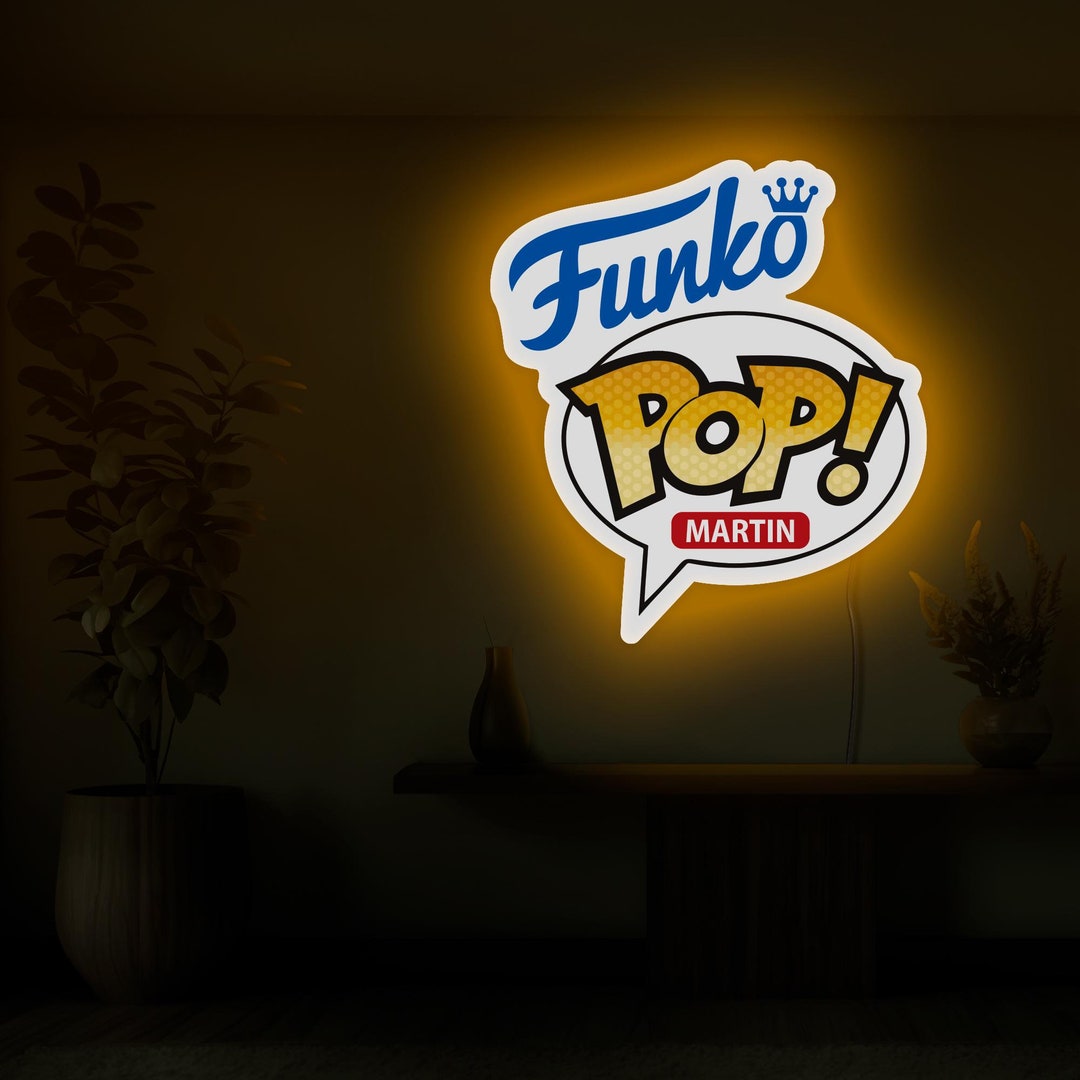 Custom Funko Pop Neon Sign, Personalized Funko Pop Sign, Funko Pop Name ...