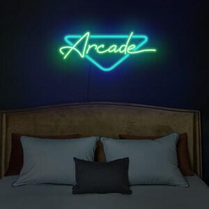 Arcade Neon Sign, Arcade Neon Light, Arcade Led Sign, Arcade Light up ...