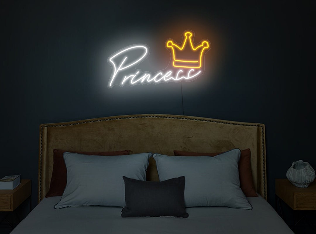 Princess Led Sign, Crown Neon Sign, Princess Neon Sign, Princess Gift ...