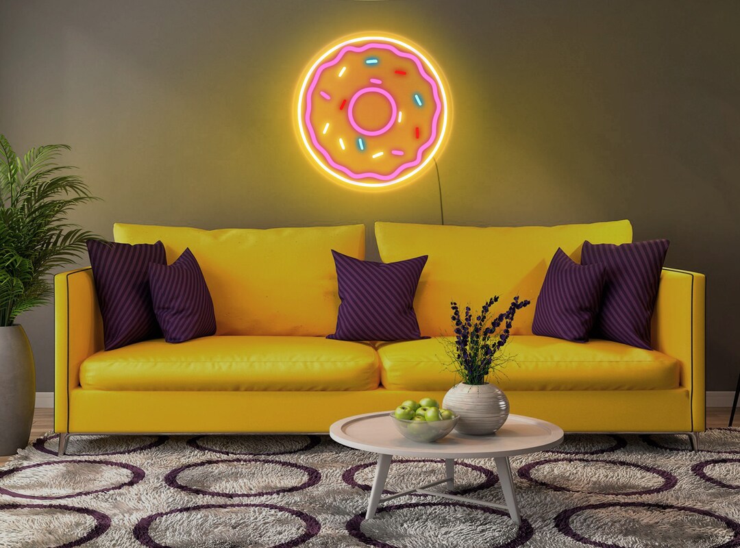 Donut Neon Sign,donut Neon Light,donut Led Sign,donut Wall Art,donut ...