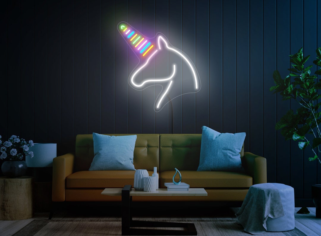 Unicorn Neon Sign, Unicorn Led Sign, Unicorn Sign, Kids Room Neon Sign ...