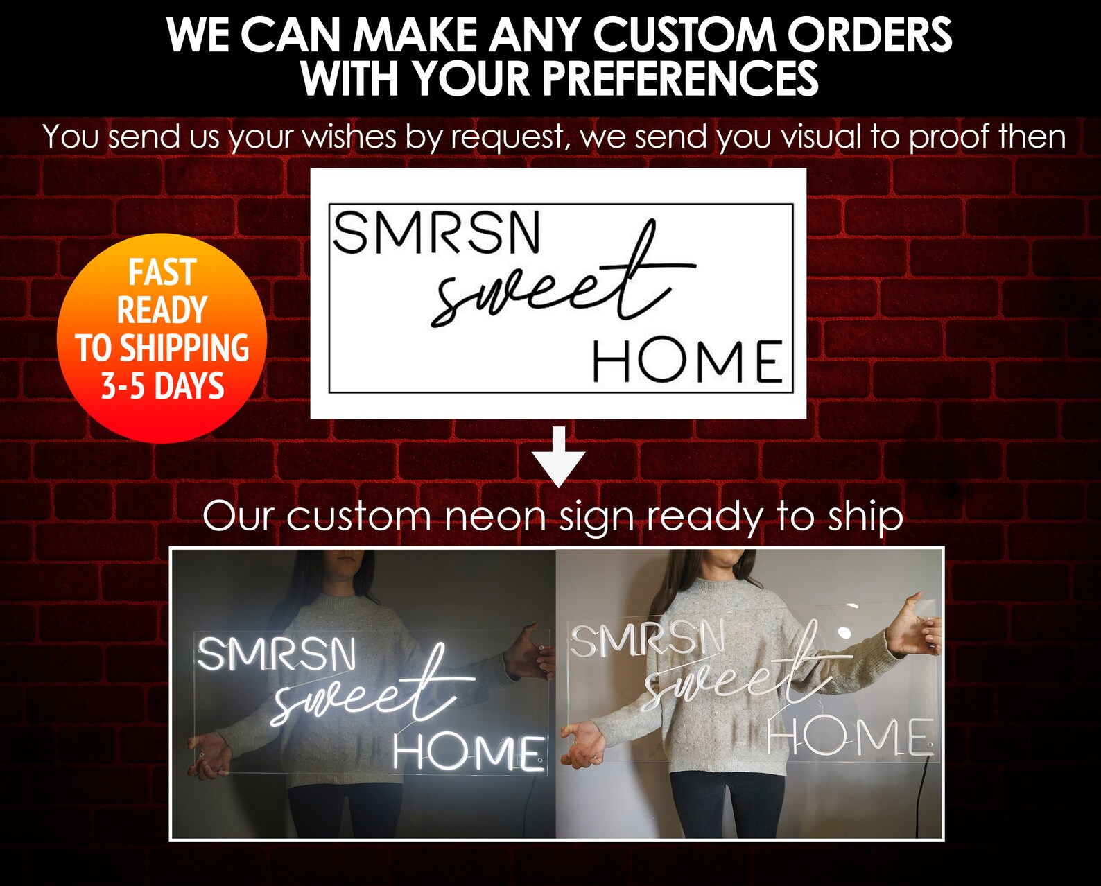 Fish neon signFish neon lightFish led signFish wall | Etsy