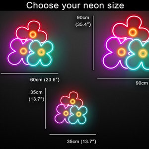 Poppies Neon Sign,flower Neon Sign,flower Neon Light,flower Led Sign ...