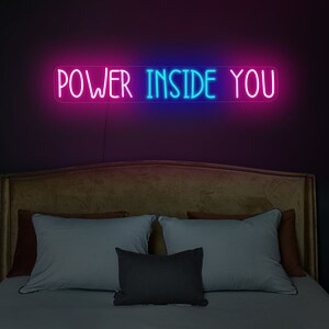 Power Inside You Neon Sign Power Inside You Light - Etsy