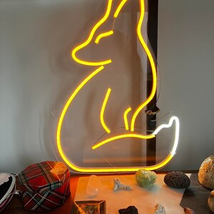 Fox Neon Light, Fox Light Sign, Animal Neon Sign, Fox Sign, Fox Lover ...