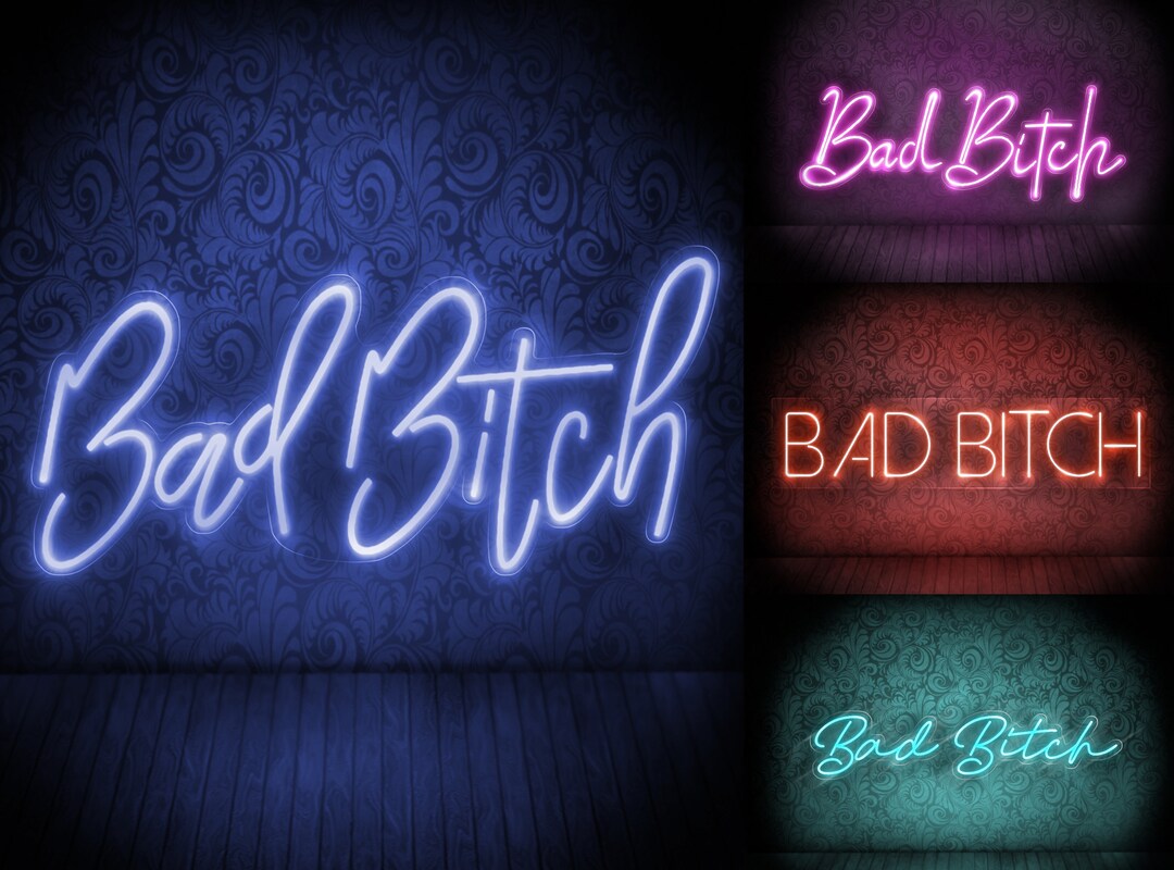 Bad Bitch Neon Sign,bad Bitch Neon Light,bad Bitch Led Neon Sign,neon ...