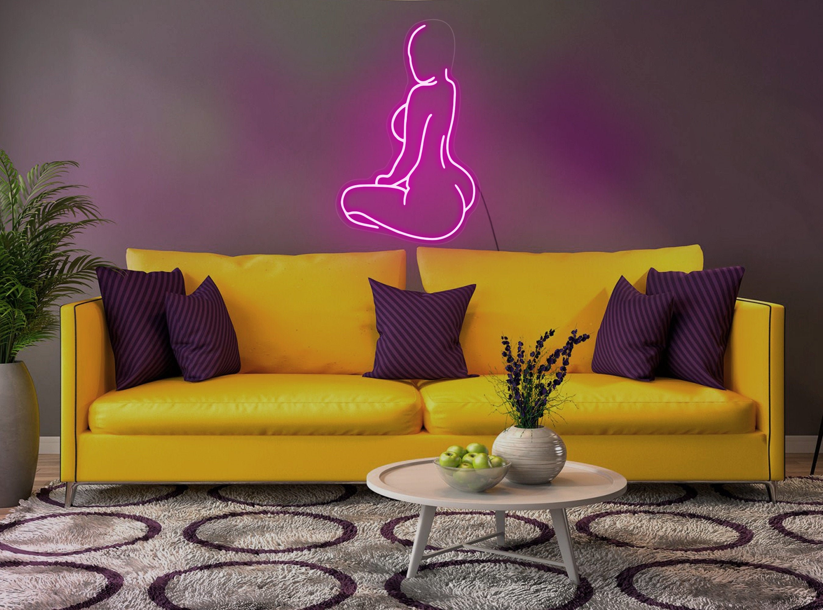 Woman Body Neon Signwoman Body Led Signwoman Body Light Etsy