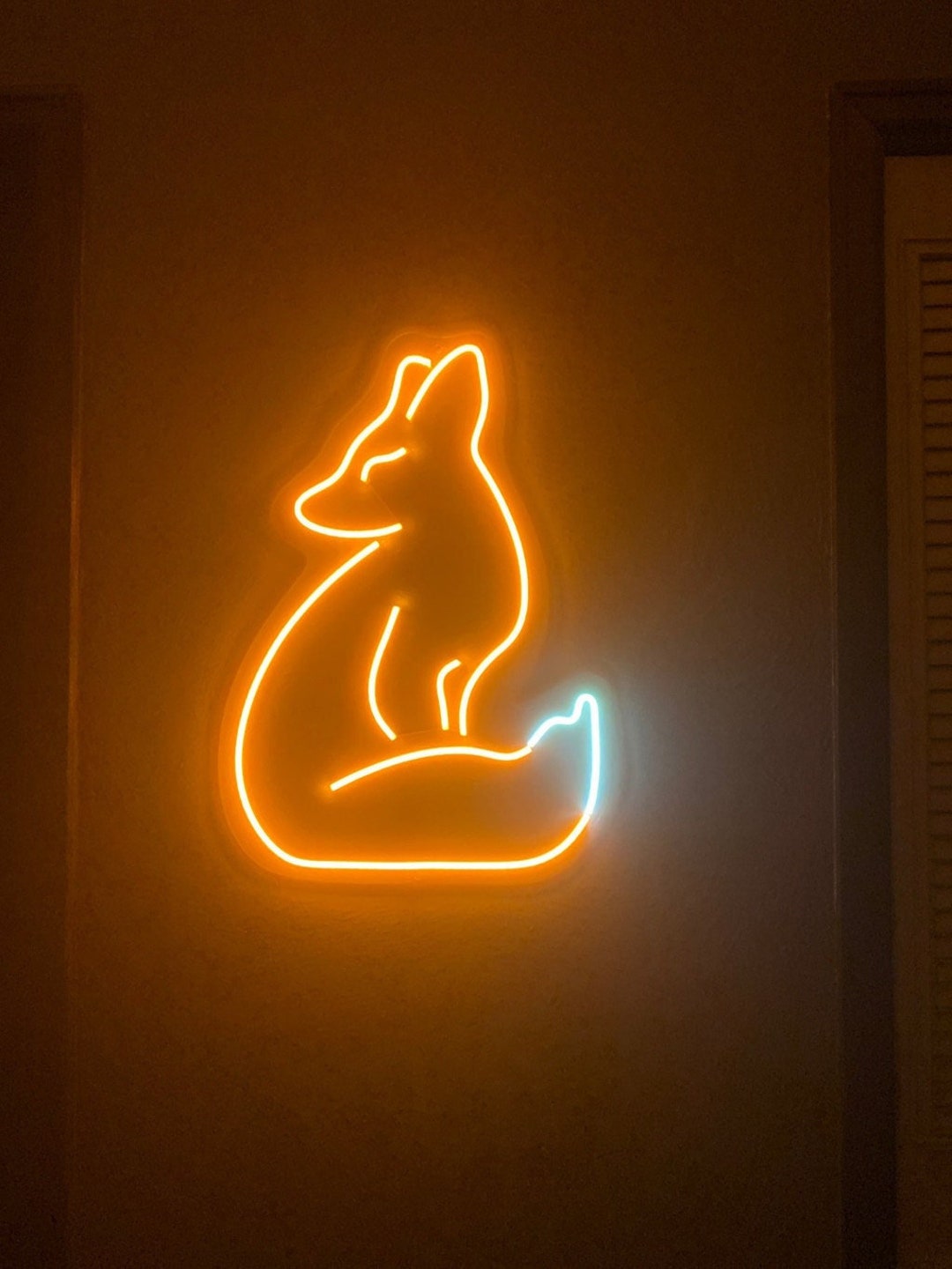 Fox Neon Light, Fox Light Sign, Animal Neon Sign, Fox Sign, Fox Lover ...