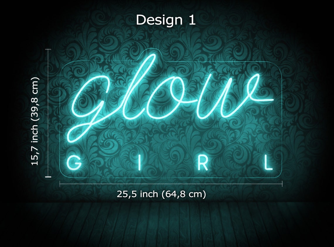You glow girl neon signYou glow girl neon lightNeon sign | Etsy