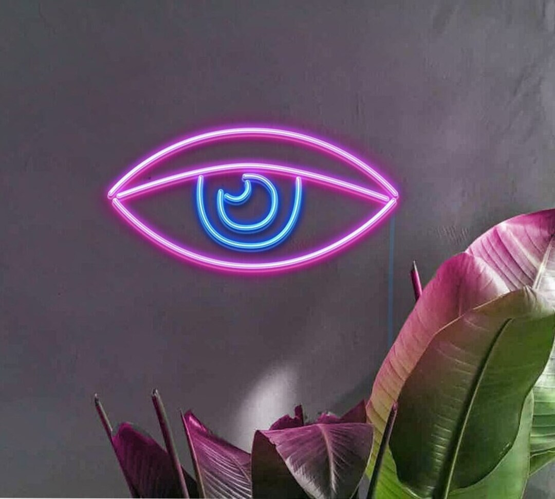 Eye Led Sign, Eye Neon Sign, Eye Light Sign, Neon Sign Bedroom, Neon ...