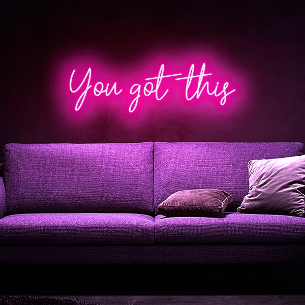 Pink Neon Sign - Etsy