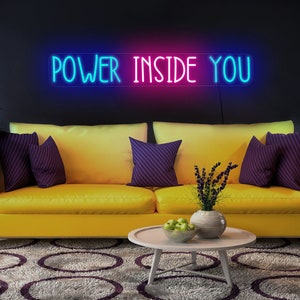 Power Inside You Neon Sign Power Inside You Light - Etsy