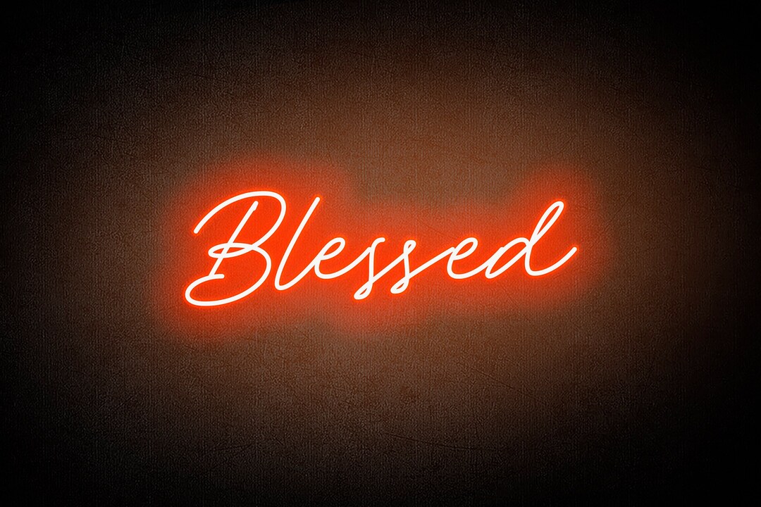 Blessed Neon Sign, Blessed Led Sign, Blessed Sign, Aesthetic Neon Sign ...