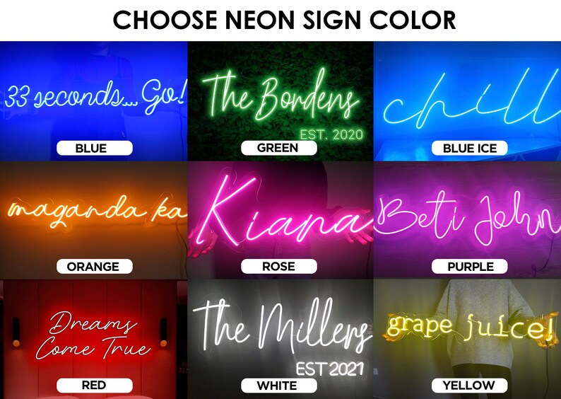 Custom Neon Sign Personalized Custom Neon Light Sign for - Etsy