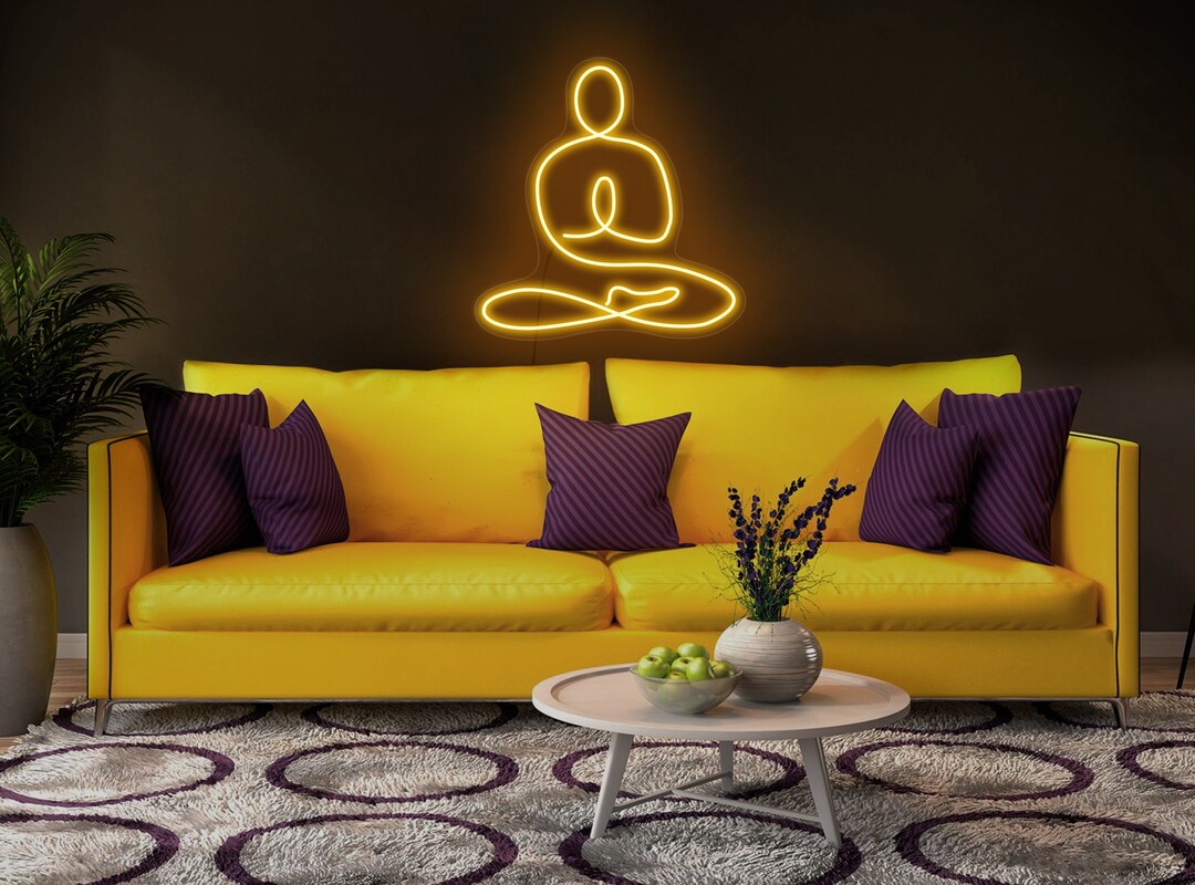 Buddha Neon Light, Yoga Neon Sign, Buddha Light Sign, Namaste Neon Sign ...