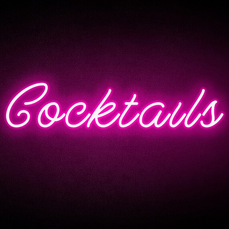 Cocktail Neon Sign - Etsy