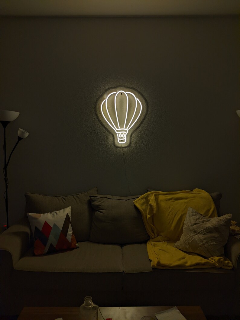 Hot Air Balloon Neon Signhot Air Balloon Signhot Air Balloon - Etsy