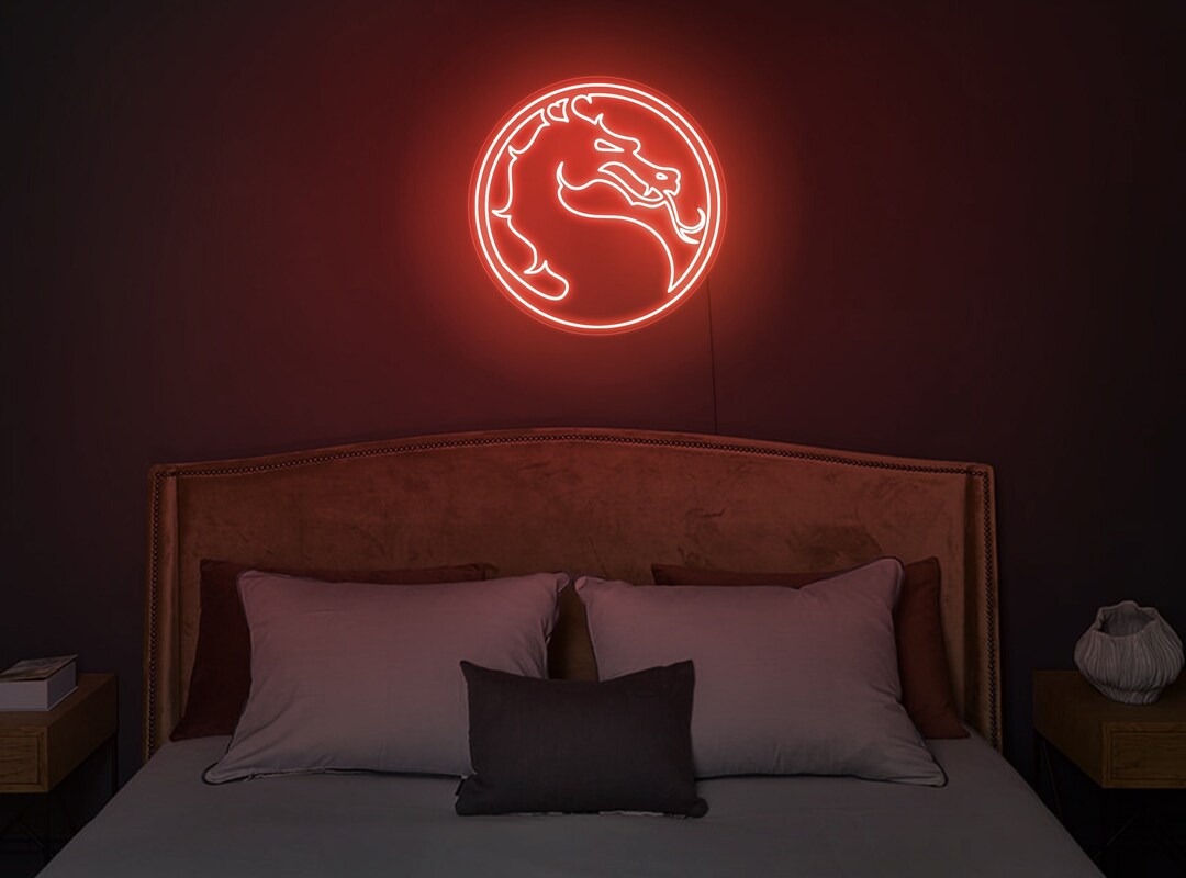 Mortal Kombat Neon Sign, Mortal Kombat Logo, Mortal Kombat Gift, Gamer ...