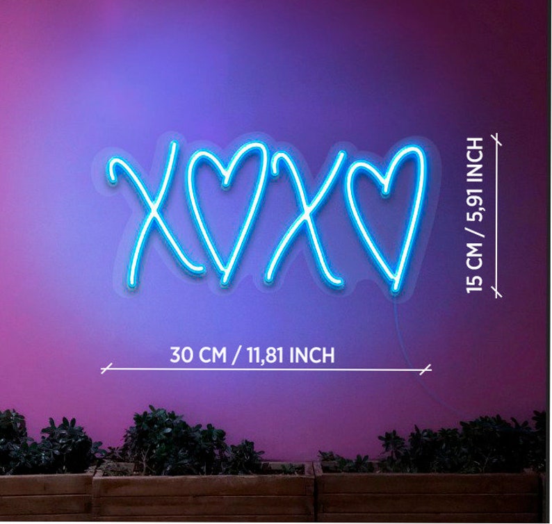 Xoxo Neon Lightxoxo Neon Signneon Sign Bedroom Xoxoneon - Etsy