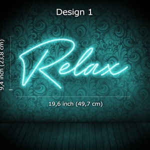 Relax Neon Sign,relax Led Sign,relax Wall Decor,relax Wall Art,neon ...