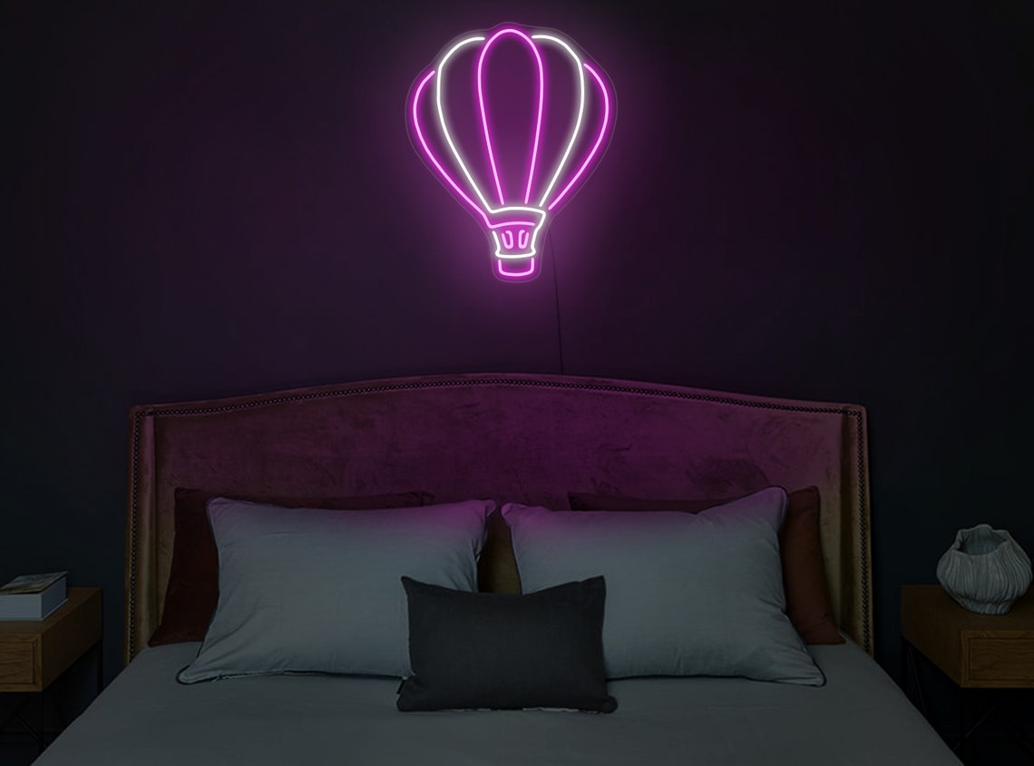 Hot air balloon neon signHot air balloon signHot air balloon | Etsy