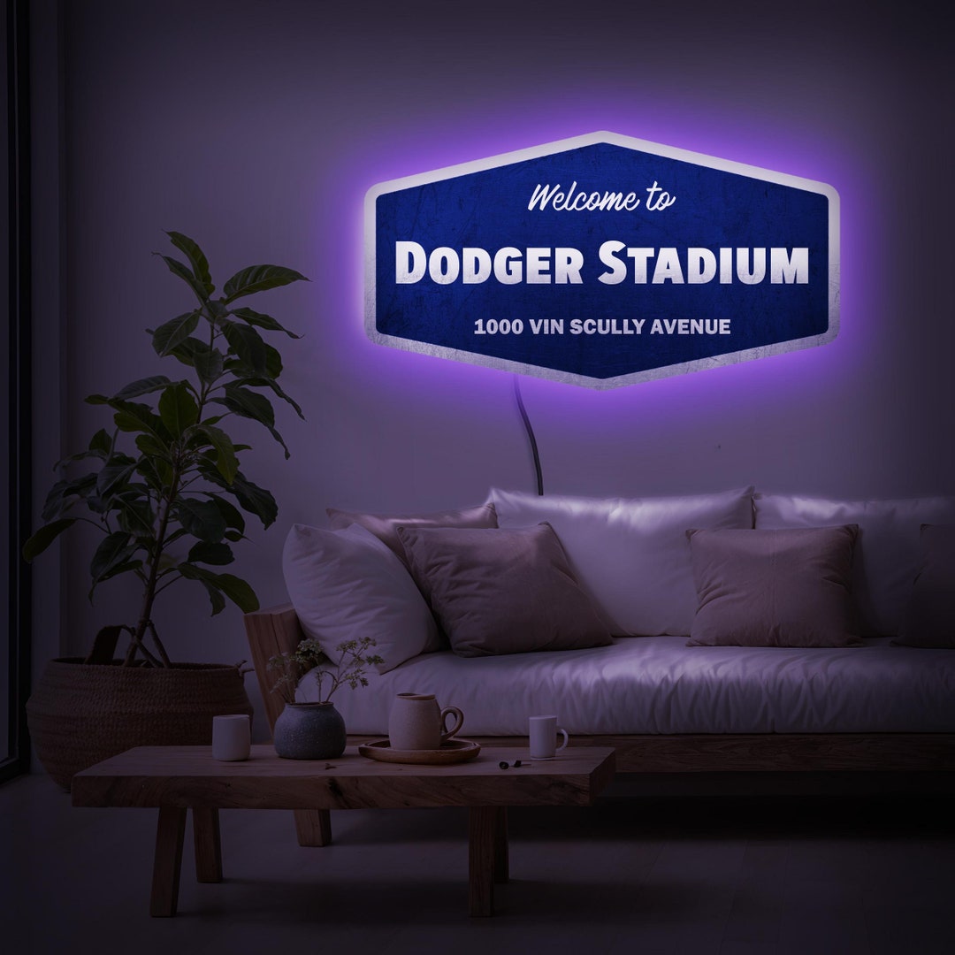 Welcome to Dodger Stadium Neon Sign, Dodger Stadium Led Sign, Los ...
