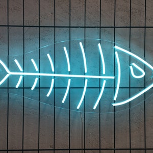 Fish Neon Sign,fish Neon Light,fish Led Sign,fish Wall Decor,fish Wall ...
