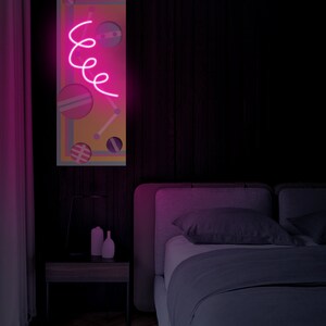 Geometric Neon Sign Abstract Neon Art Abstract Neon Light - Etsy