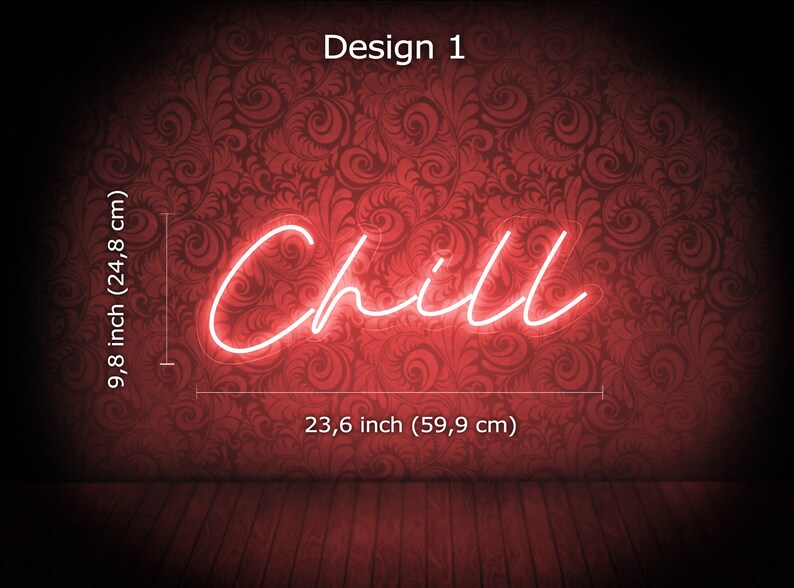 Chill Neon Signneon Sign Chillneon Light Chillchill - Etsy