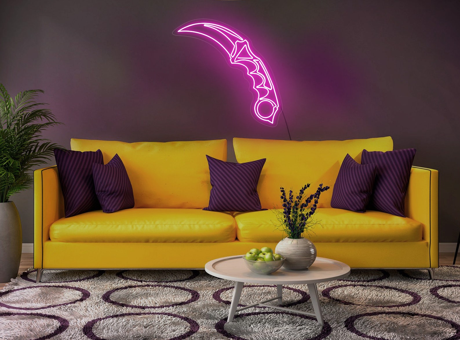 Knife Neon Signknife Led Signknife Wall Decorweapon Neon - Etsy