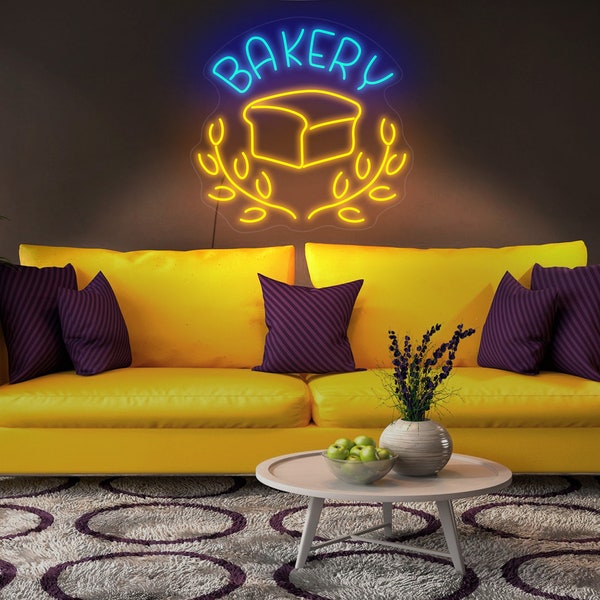 Panadería neón letrero de neón - Etsy México