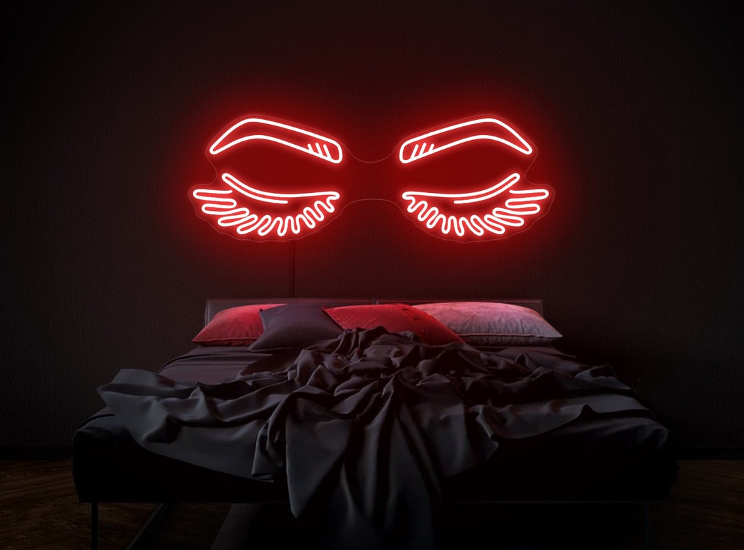 Eyelashes Neon Sign, Lashes Led Sign, Beauty Salon Neon Sign, Lashes ...