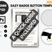 PSD Button Template, Easy Badge Button Template, Pinback Button ...