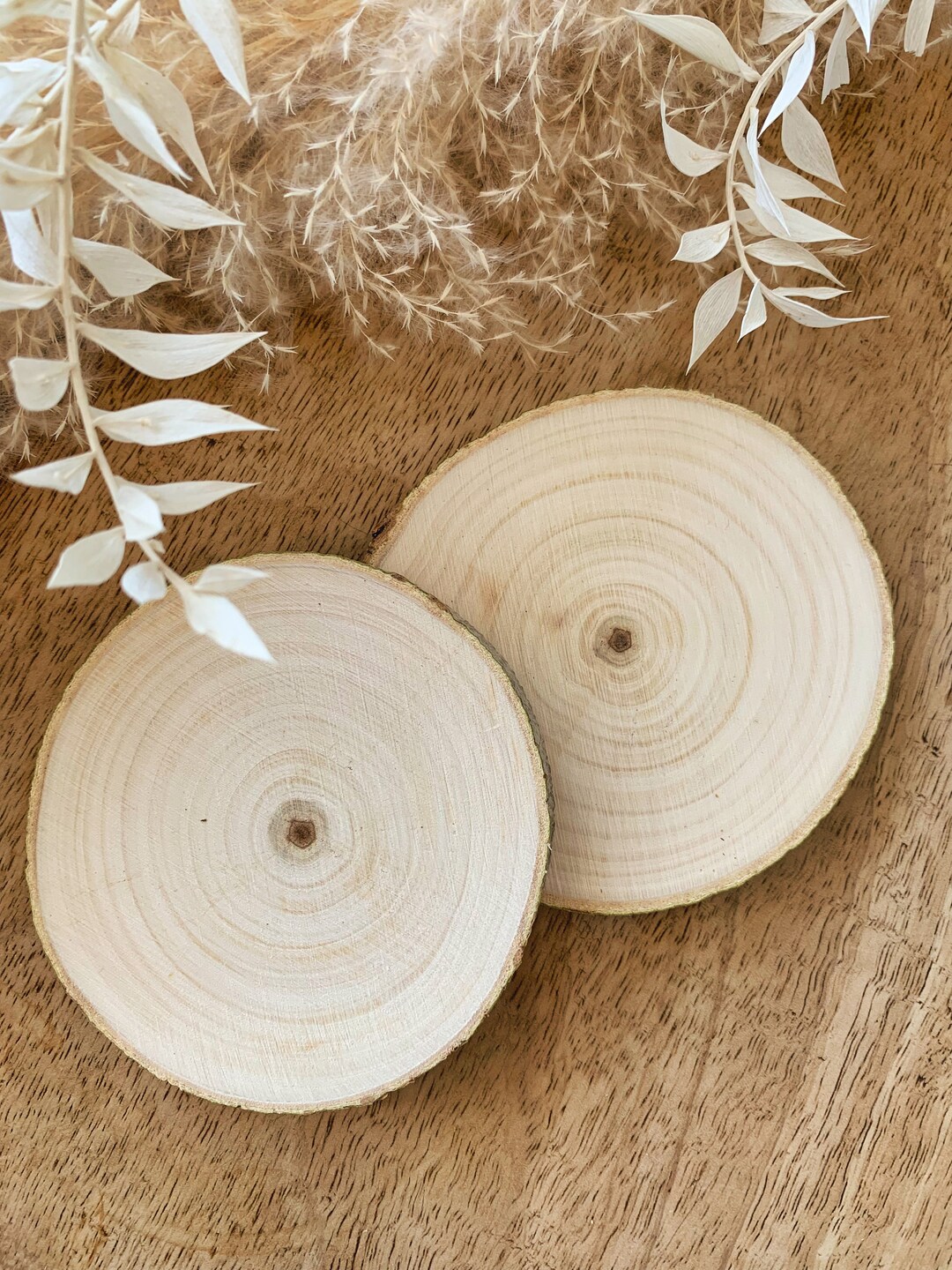 Wooden Disc Tree Disc Wooden Plate 9-12 Cm Small - Etsy