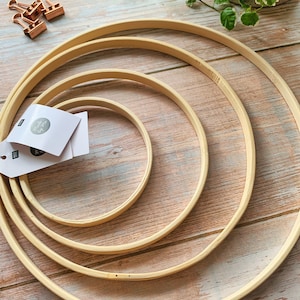 Wooden Ring, Bamboo Ring, Decorative Ring, 10 Cm, 15 Cm, 20 Cm, 25 Cm ...