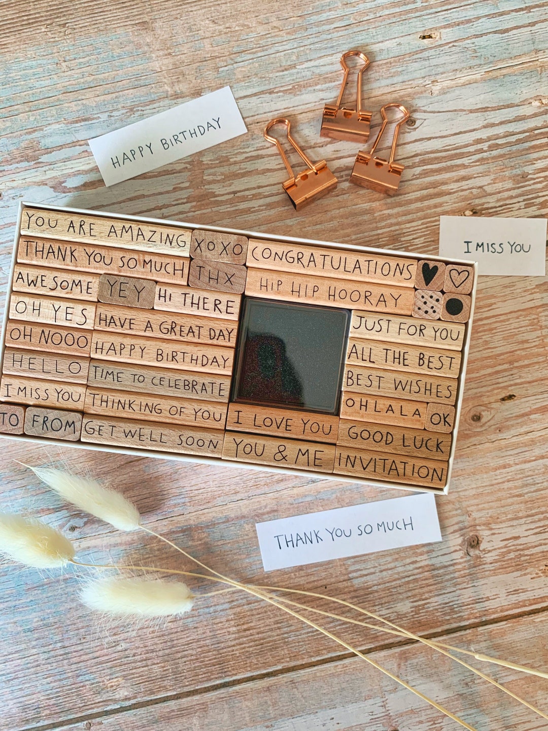Stempel Holz Texte Englisch Geburtstag Textstempel Spruch DIY ...