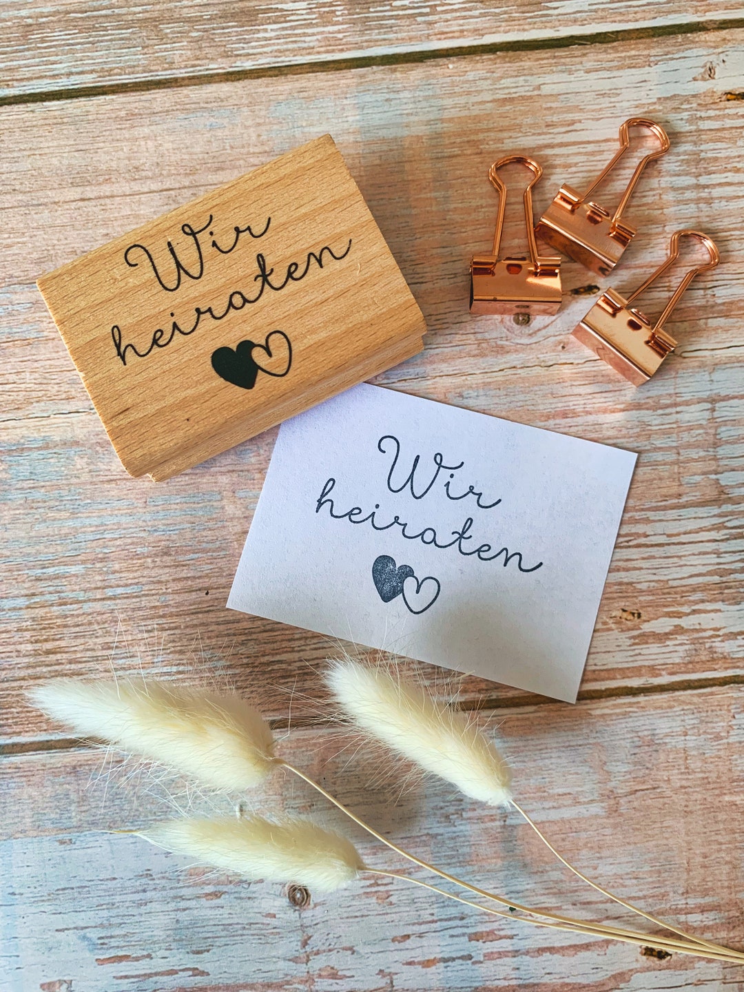 Stamp Wedding We Marry DIY Cards Wooden Stamp - Etsy