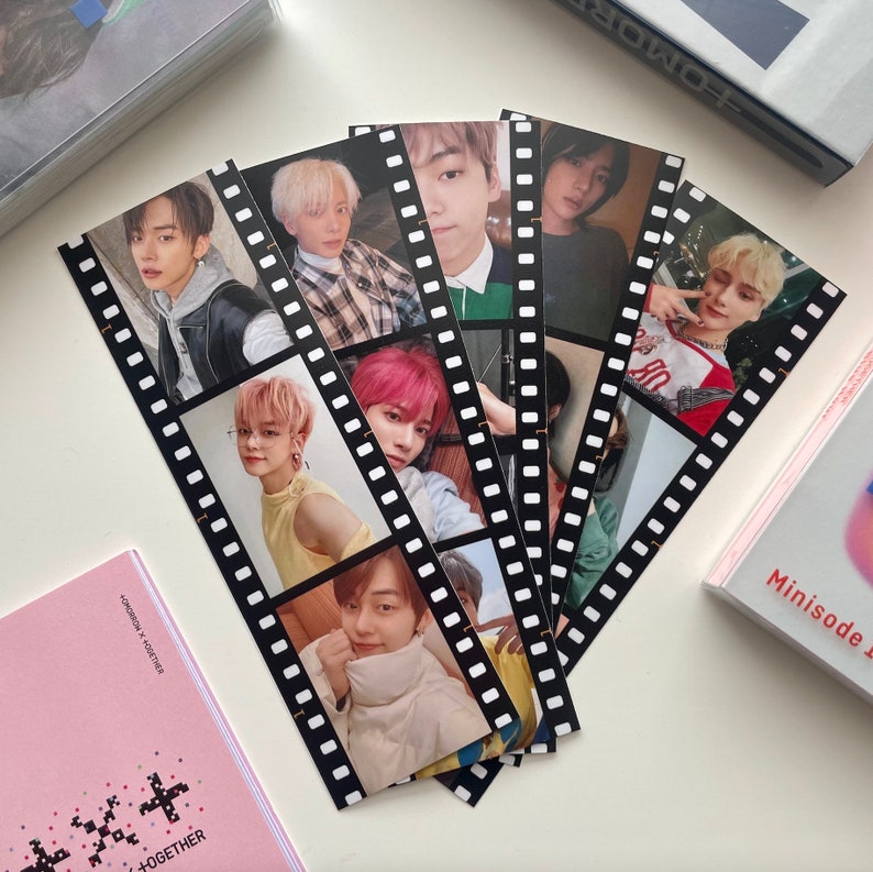 TXT Selfie Photostrips/bookmarks Kpop - Etsy UK