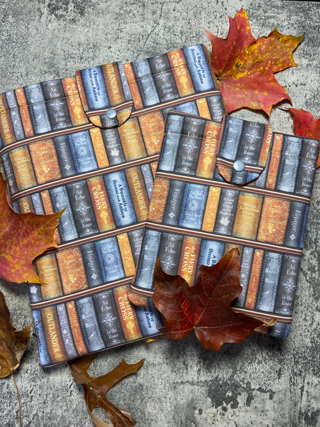 Scottish Book Shelf Golds and Grays Book Shelf Book Sleeve, Book ...